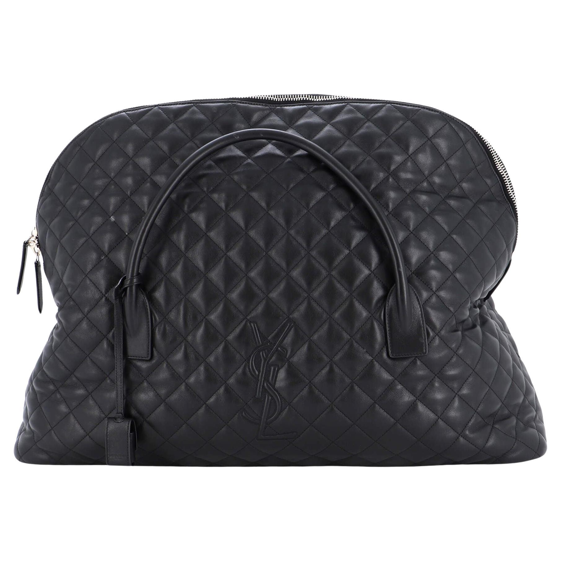 Saint Laurent ES Giant Travel Bag Quilted Leather For Sale at 1stDibs