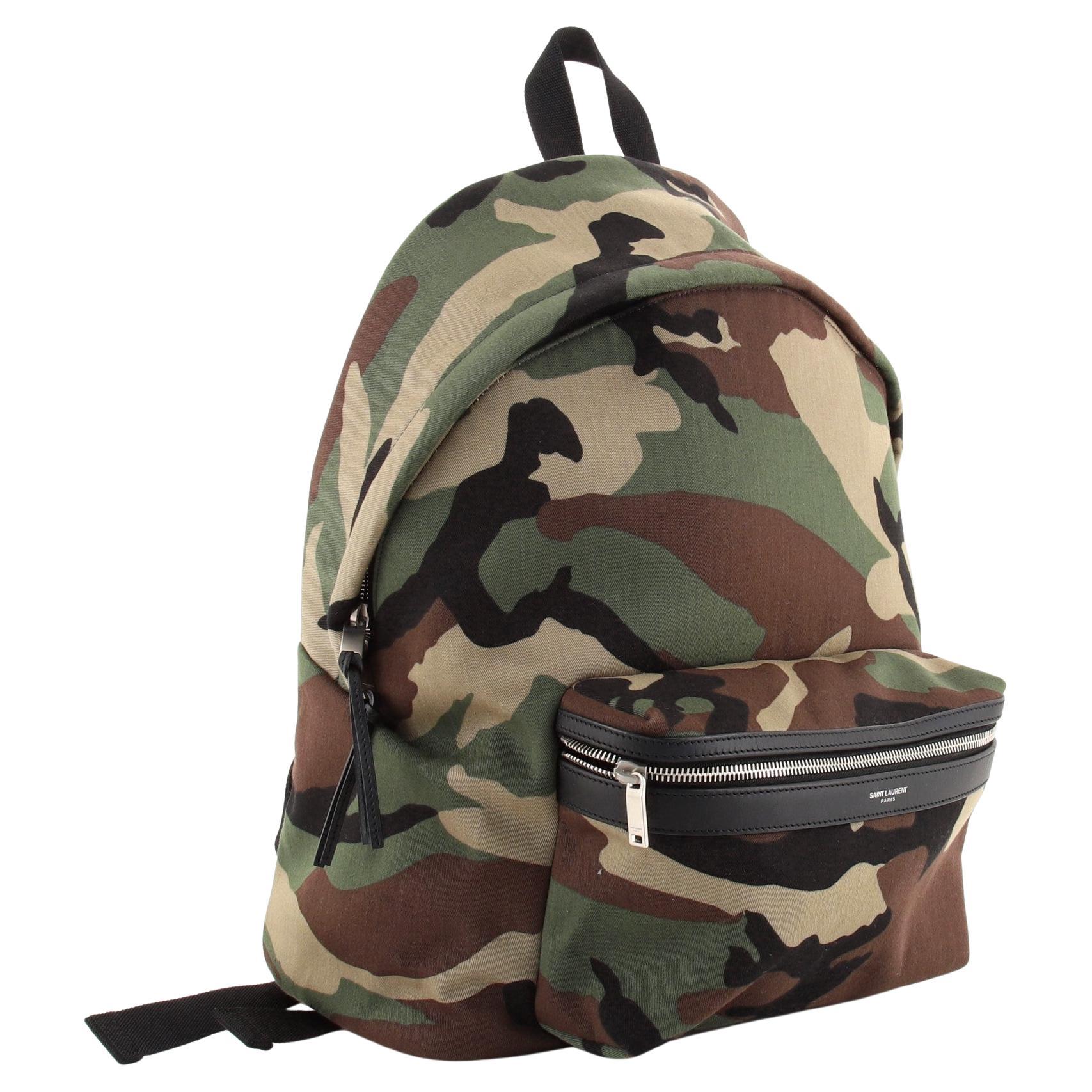 SAINT LAURENT Black Leather Drawstring ROCK SACK Backpack at 1stDibs ...