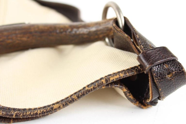 Saint Laurent Ivory Mombasa Horn Hobo Bag 7ysl1228 For Sale at 1stDibs