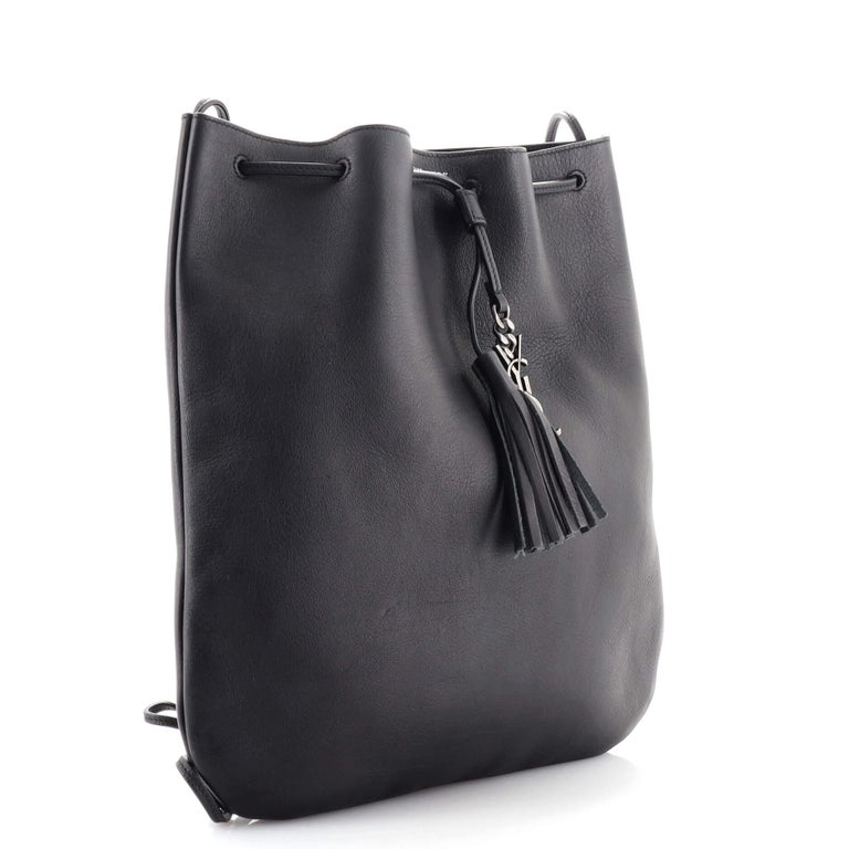 Saint Laurent Jen Flat Bag Leather Medium For Sale at 1stDibs