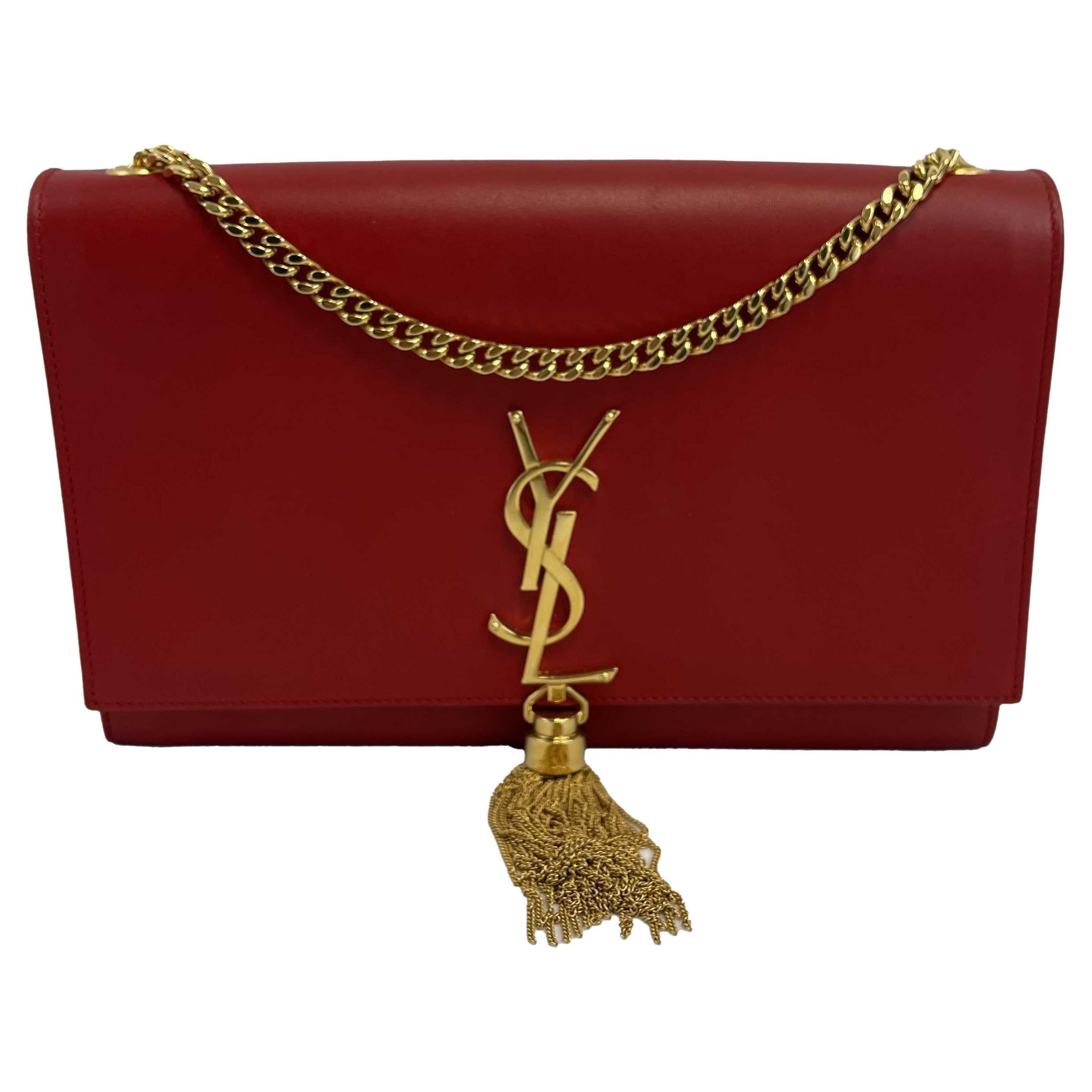 Ysl Gold Tassel Bag - 12 For Sale on 1stDibs