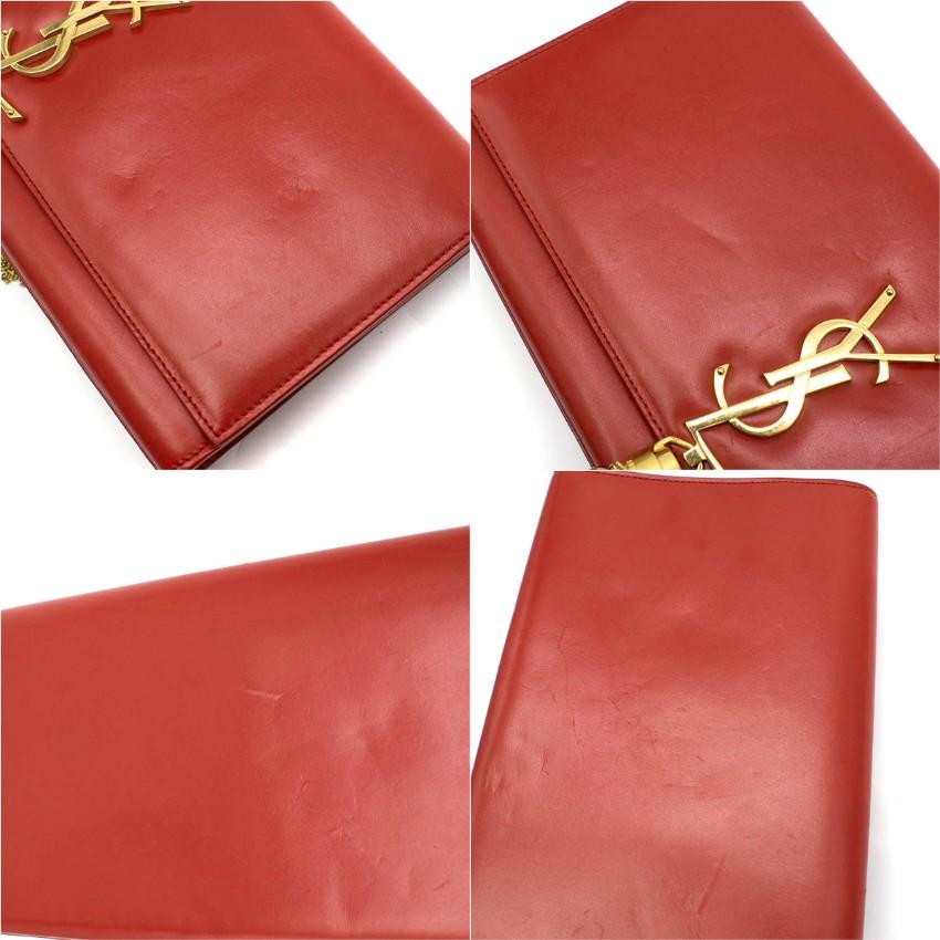 Saint Laurent Kate Tassel Smooth Leather Clutch at 1stDibs | ysl ...