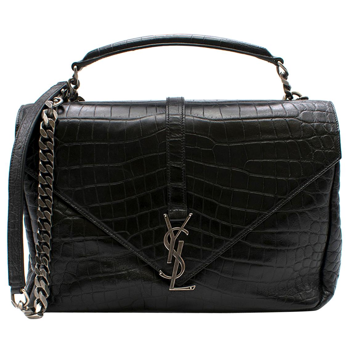 Saint Laurent Large College Monogram Shoulder Bag at 1stDibs | saint ...