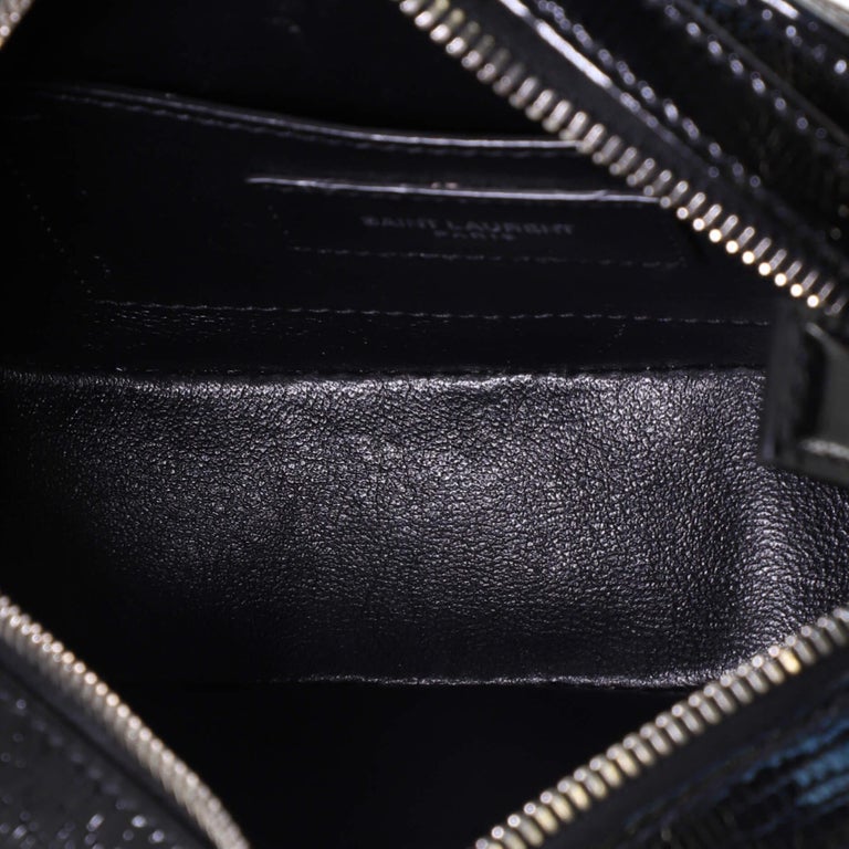 Saint Laurent Le 61 Camera Bag Lizard Embossed Patent at 1stDibs