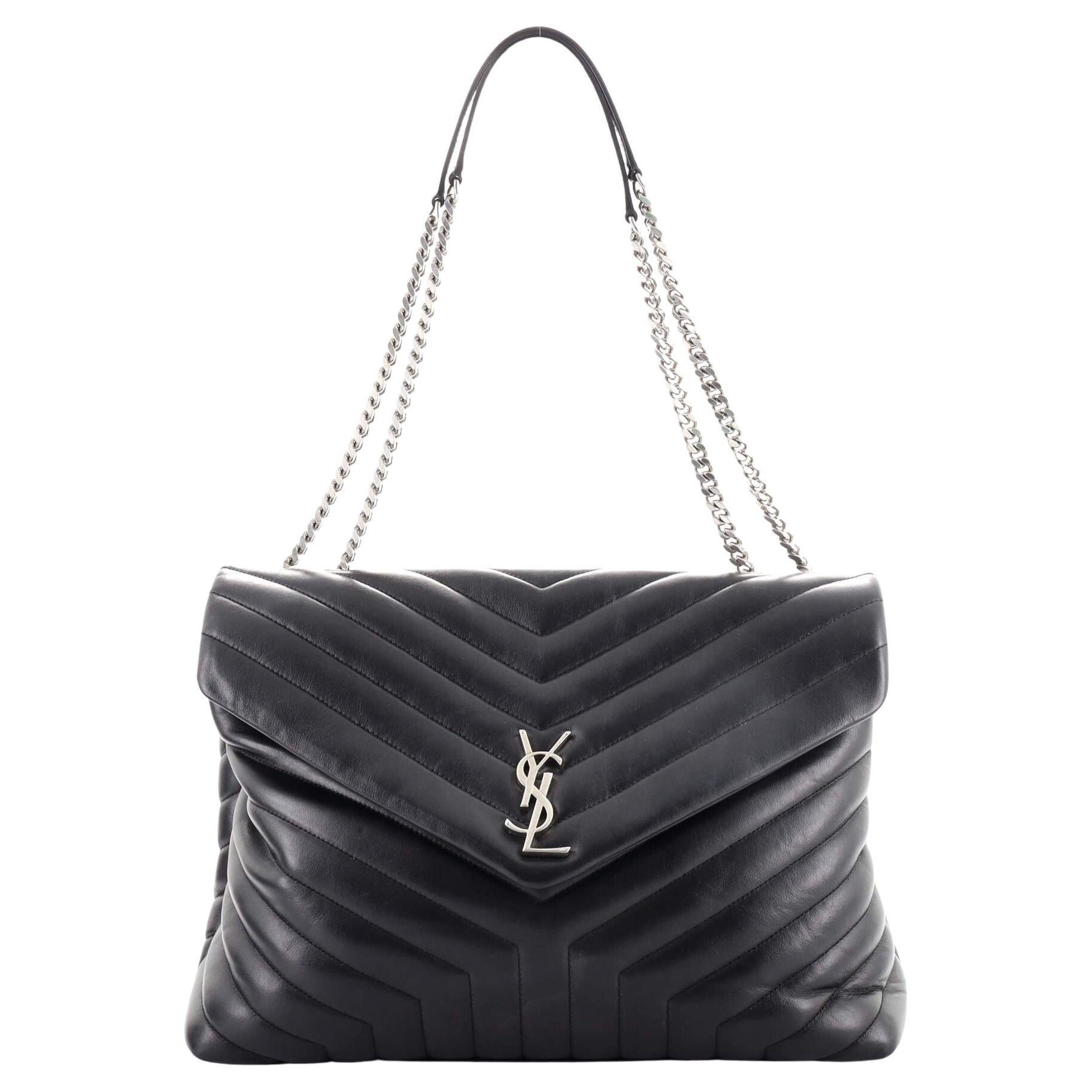 Saint Laurent Manhattan Tote Crocodile Embossed Leather Small at ...