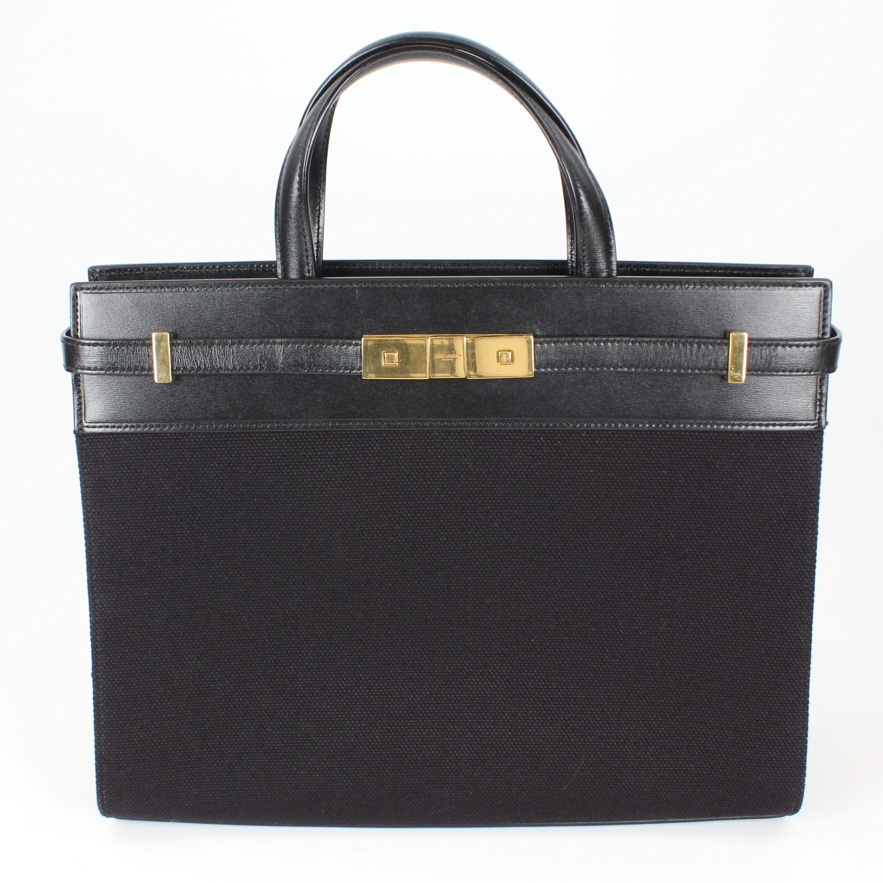 Saint Laurent Manhattan leather tote For Sale at 1stDibs