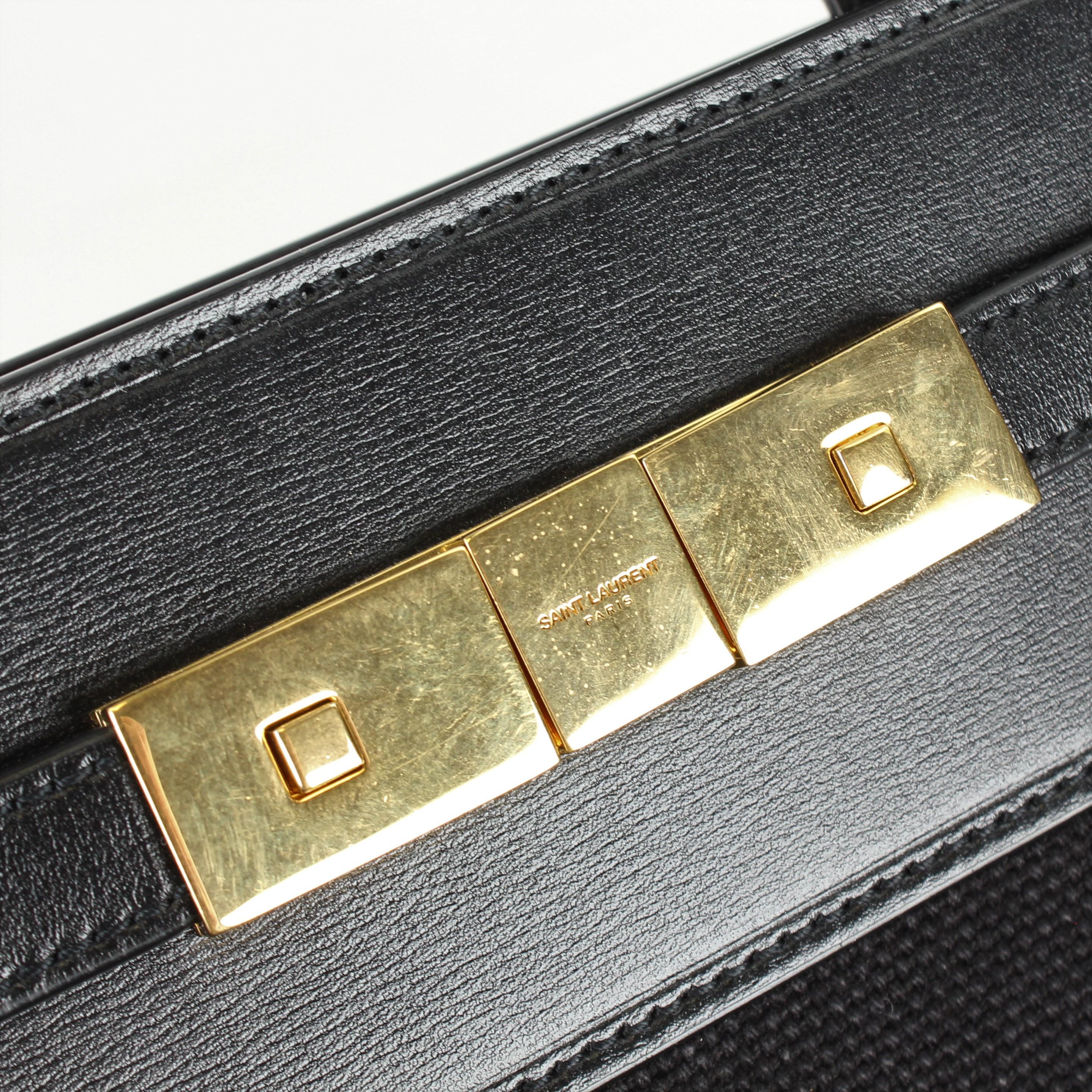 Saint Laurent Manhattan leather tote For Sale at 1stDibs