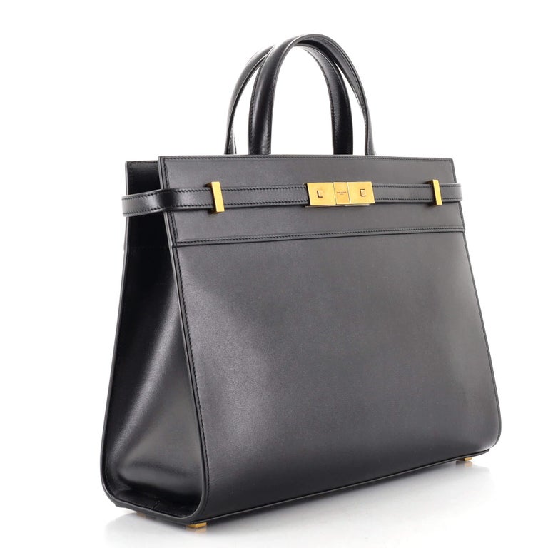 Saint Laurent Manhattan Tote Leather Small at 1stDibs