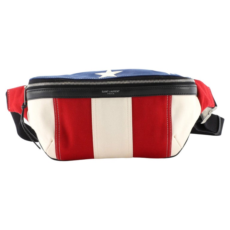 Saint Laurent Marsupio Belt Bag Printed Canvas For Sale at 1stDibs