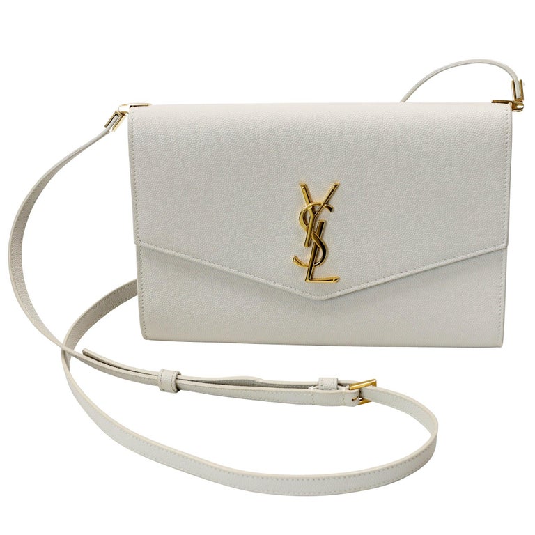 Saint Laurent Monogram Envelope Cream Crossbody Bags SL-B1103P-A002 For ...