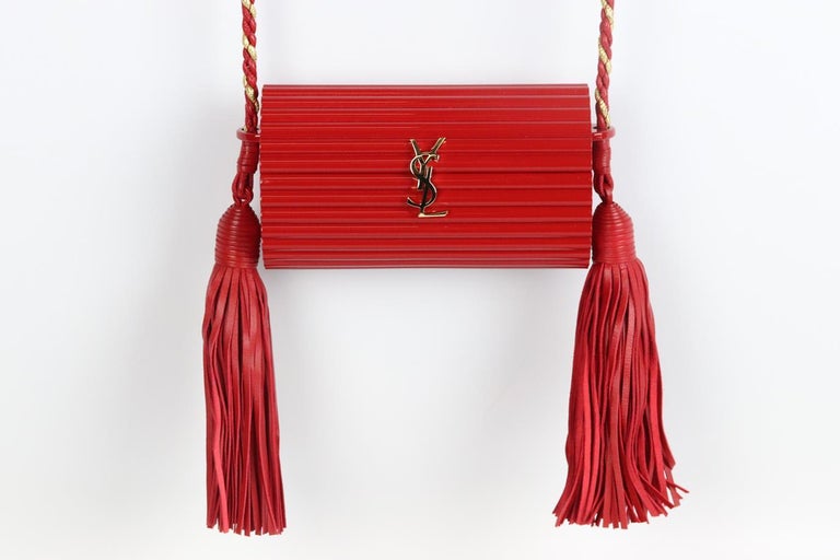 Saint Laurent Opium Monogramme Small Perspex Shoulder Bag For Sale at ...