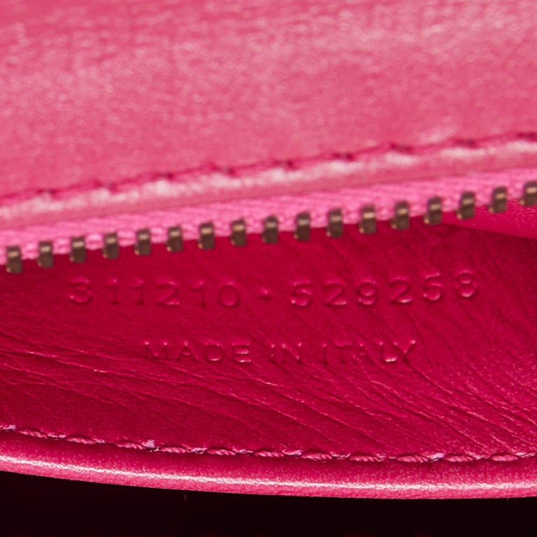 Saint Laurent Pink Grained Leather Small Cabas Chyc Tote For Sale at ...