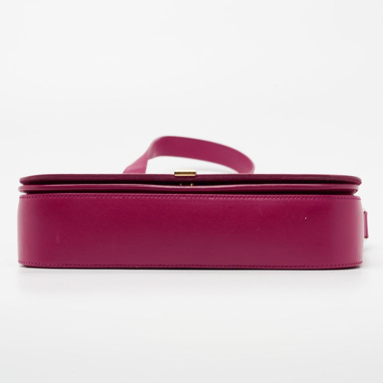 Saint Laurent Pink Leather Medium Chyc Flap Bag For Sale at 1stDibs