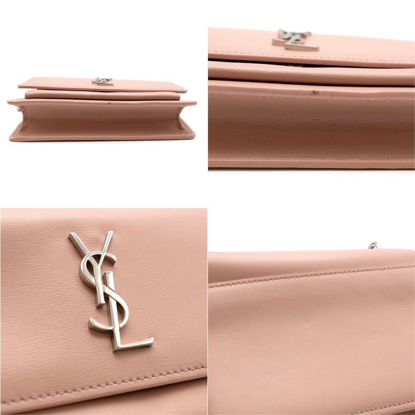 Saint Laurent Pink Sunset Mini Monogram Smooth Leather Bag at 1stDibs ...