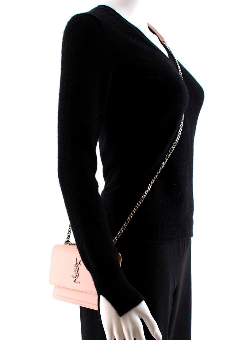 Saint Laurent Pink Sunset Mini Monogram Smooth Leather Bag at 1stDibs ...