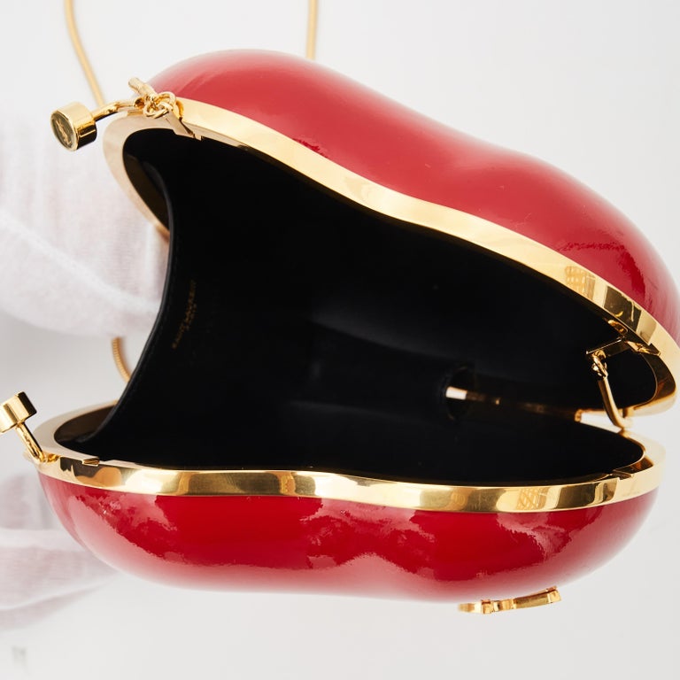 Saint Laurent Red Patent Leather Love Box Heart (466212) at 1stDibs ...
