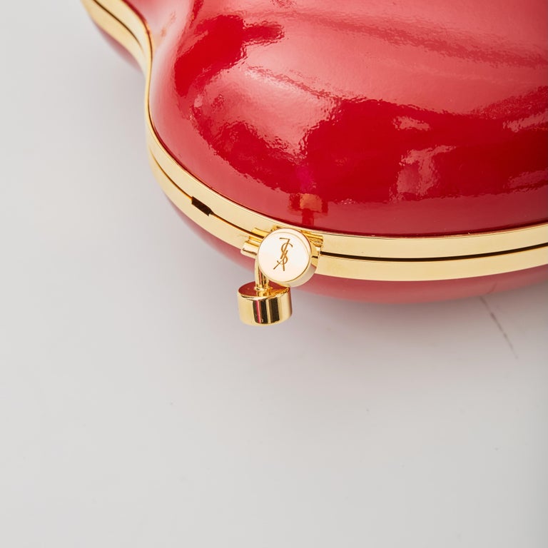 Saint Laurent Red Patent Leather Love Box Heart (466212) at 1stDibs ...