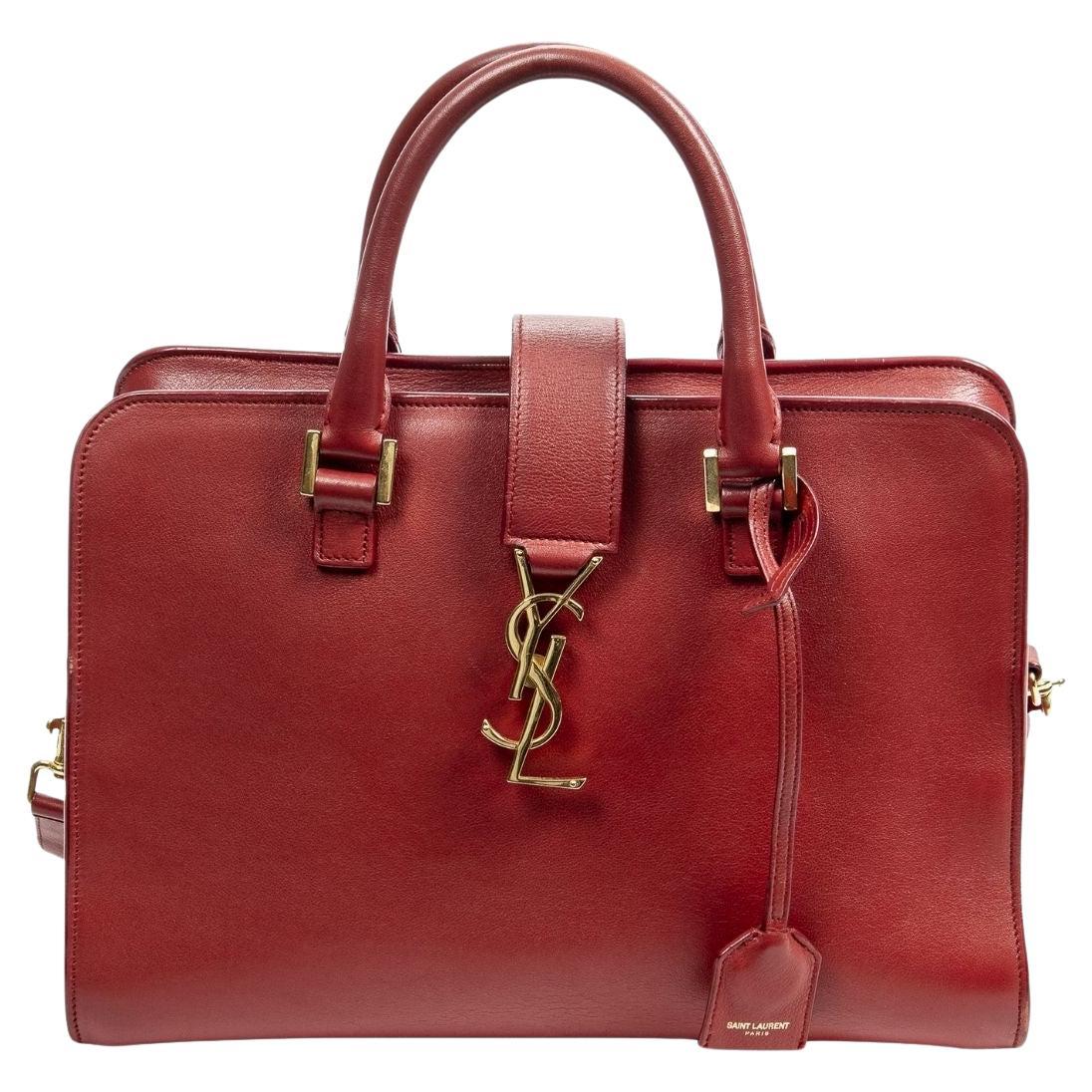 Saint Laurent Red Top Handle Bag at 1stDibs