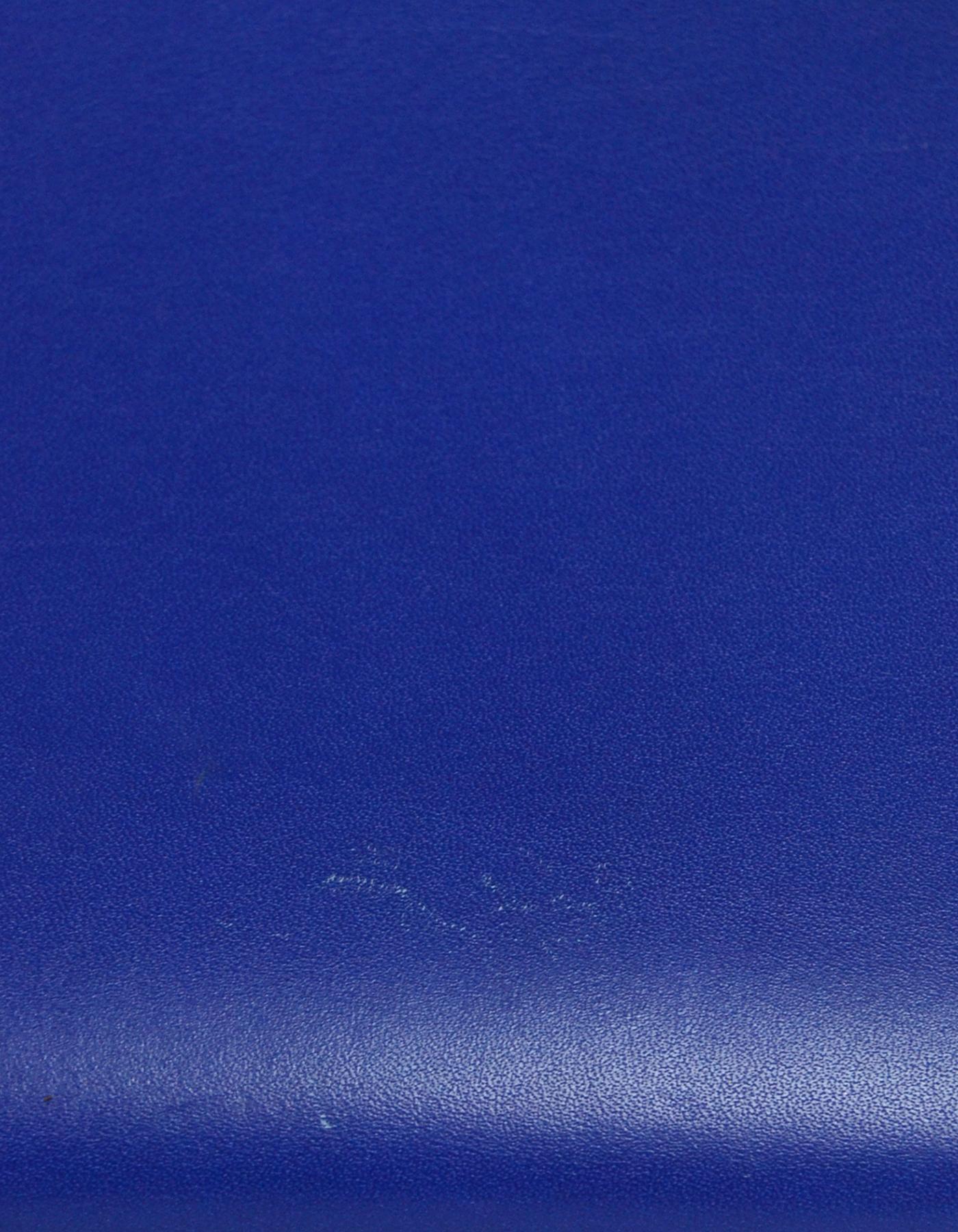 Saint Laurent Royal Blue Leather Medium Kate Monogram Tassel Leather ...