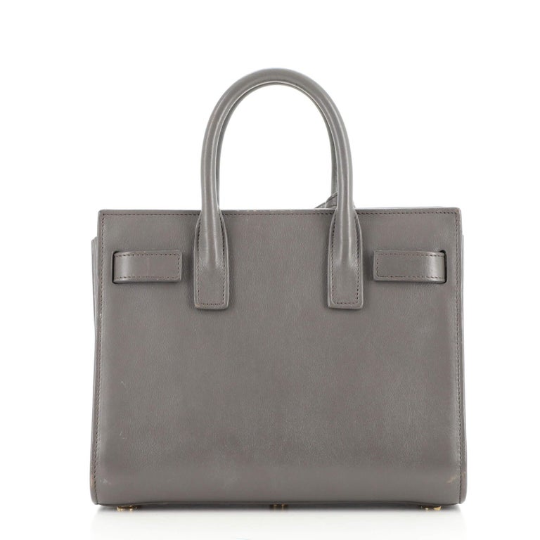 Saint Laurent Sac de Jour Bag Leather Nano For Sale at 1stDibs