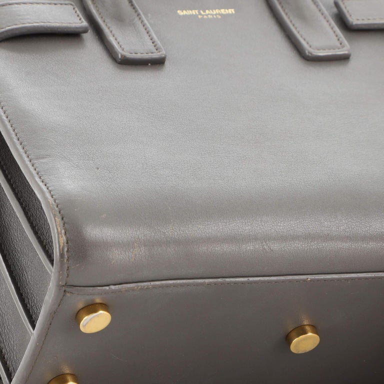 Saint Laurent Sac de Jour Bag Leather Nano For Sale at 1stDibs