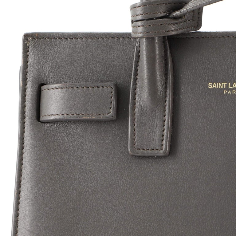 Saint Laurent Sac de Jour Bag Leather Nano For Sale at 1stDibs