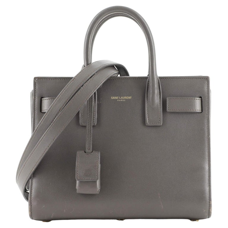 Saint Laurent Sac de Jour Bag Leather Nano For Sale at 1stDibs