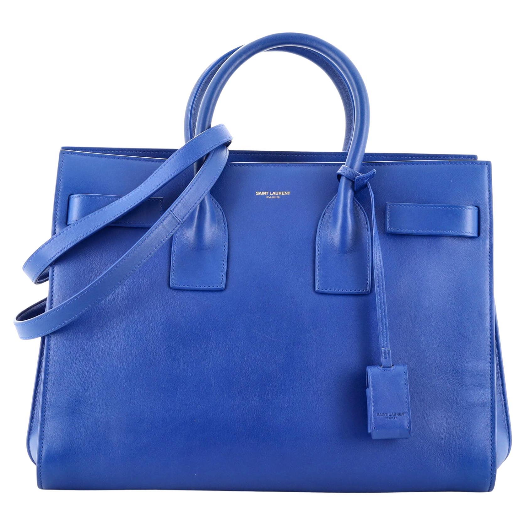 Saint Laurent Sac de Jour Handbag Leather Nano at 1stDibs