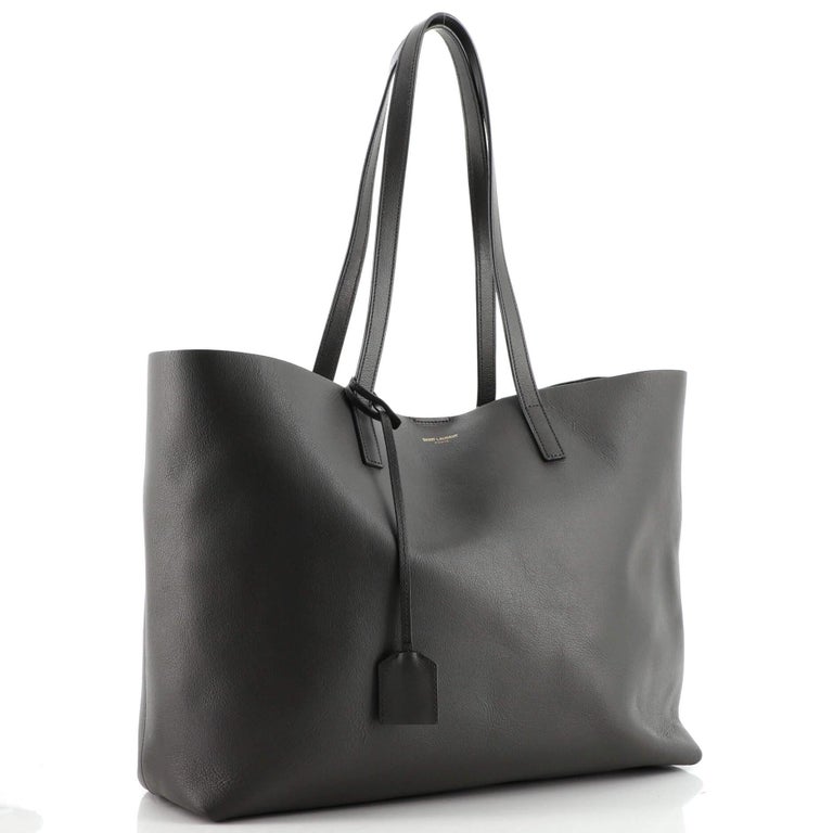 Saint Laurent Shopper Tote Leather Large For Sale at 1stDibs