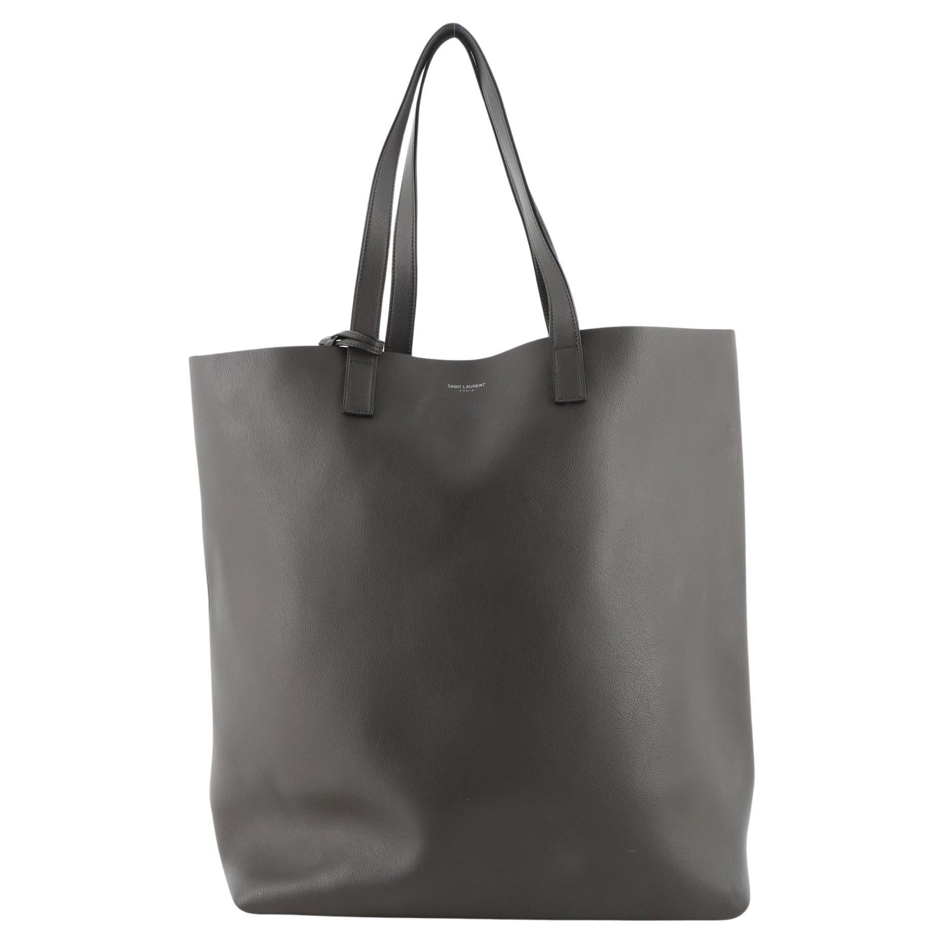 Saint Laurent Shopper Tote Leather Large For Sale at 1stDibs