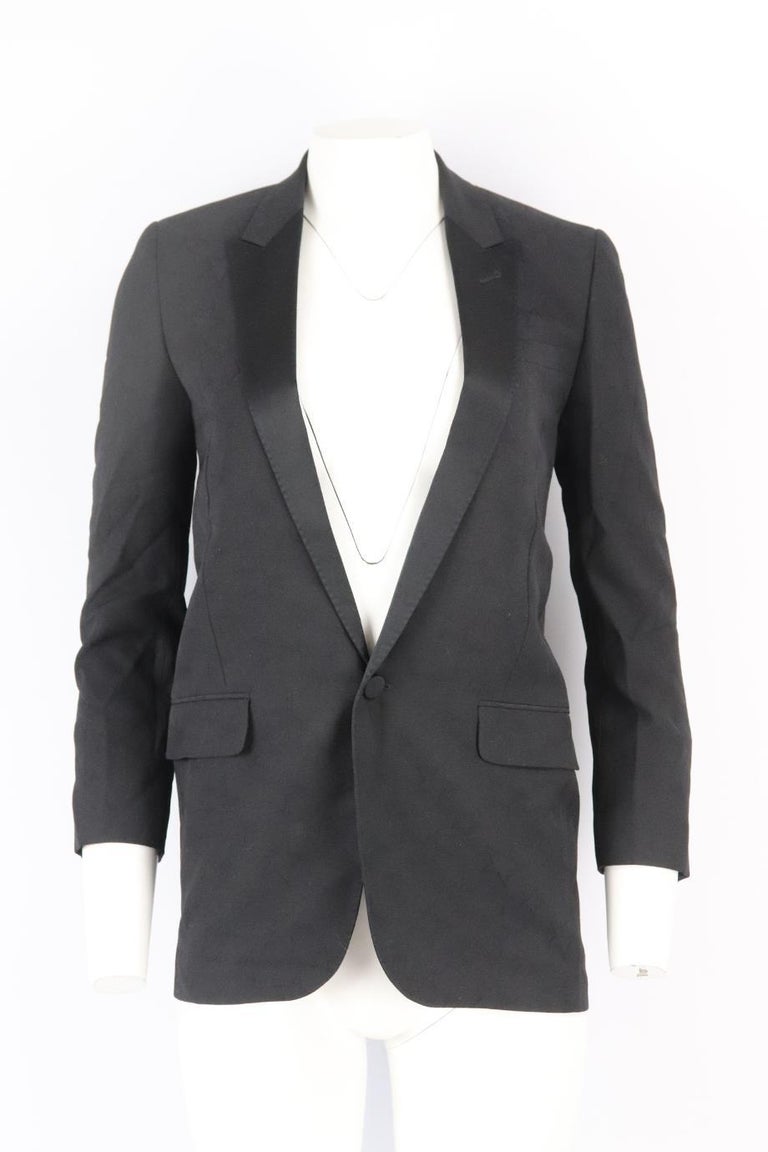 Saint Laurent Star Jacquard Wool Blazer Fr 34 Uk 6 For Sale at 1stDibs