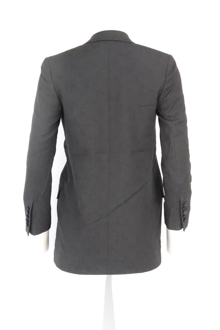 Saint Laurent Star Jacquard Wool Blazer Fr 34 Uk 6 For Sale at 1stDibs