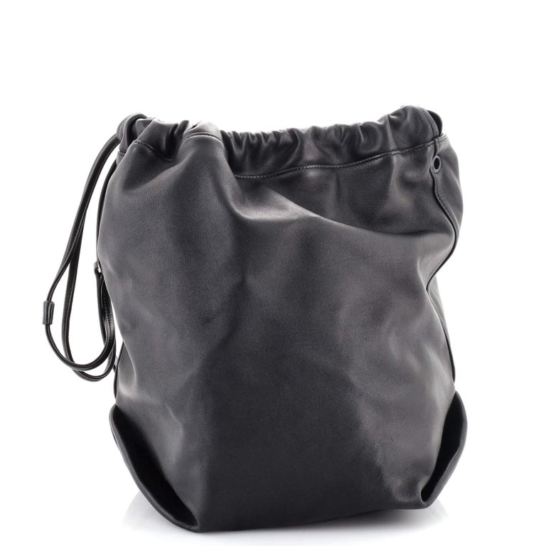 Saint Laurent Teddy Bucket Bag Leather Small For Sale at 1stDibs