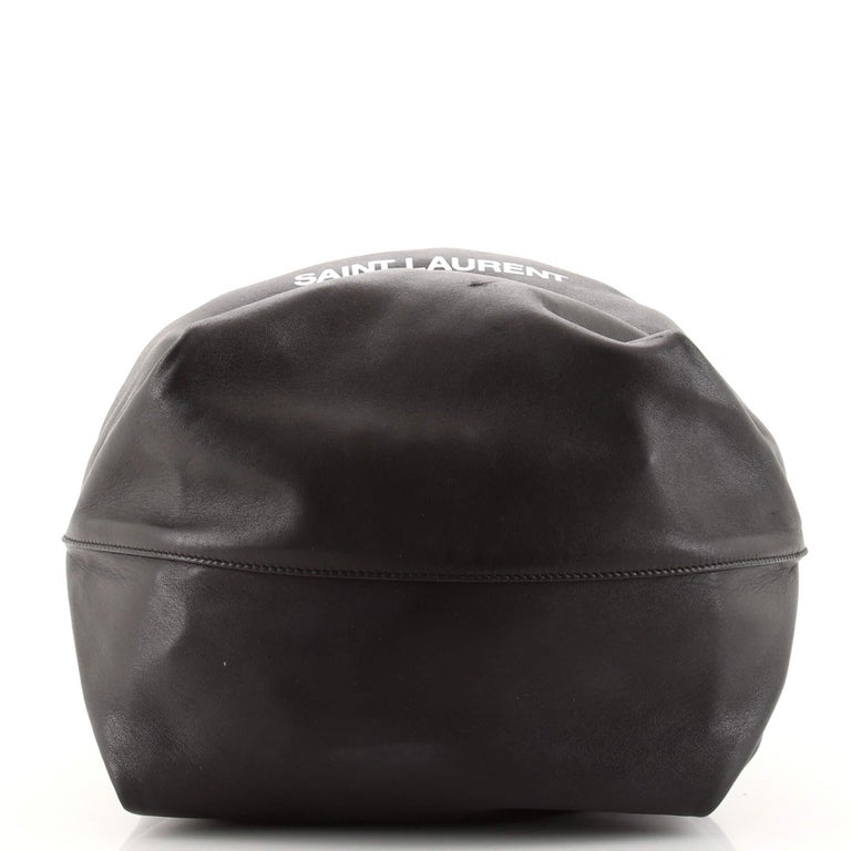 Saint Laurent Teddy Bucket Bag Leather Small For Sale at 1stDibs