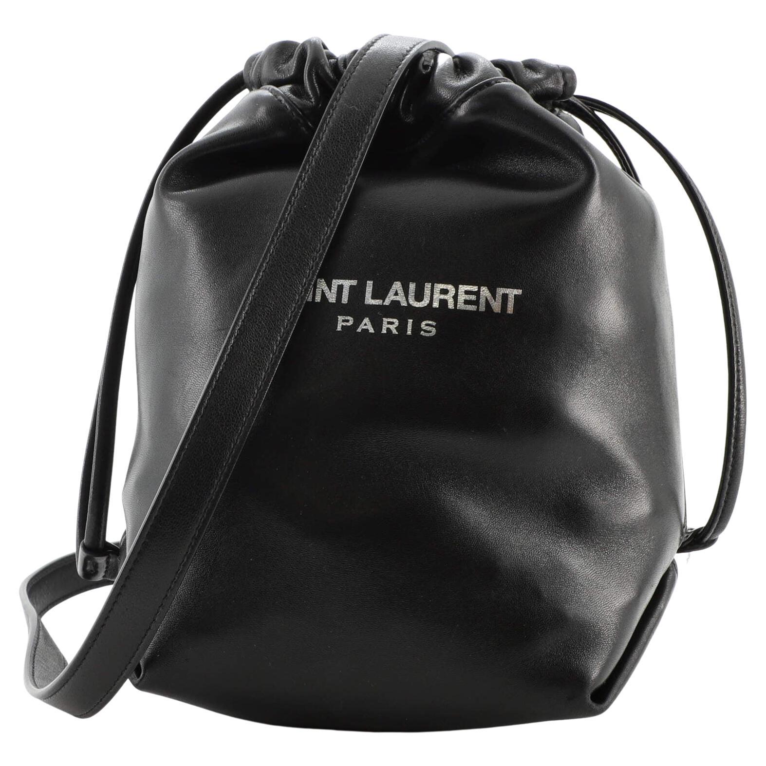 Saint Laurent Teddy Bucket Bag Leather Small at 1stDibs | ysl nano ...