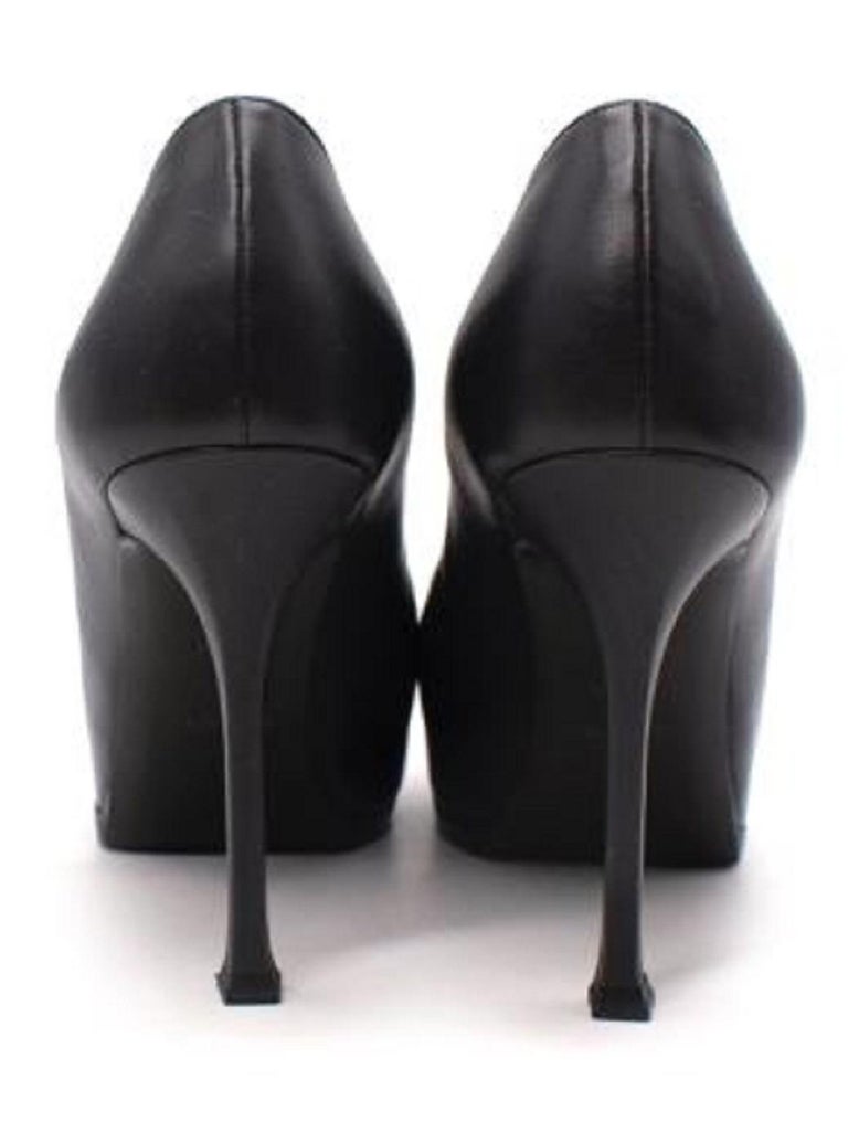 Saint Laurent Tribtoo 80 Black Pumps For Sale at 1stDibs