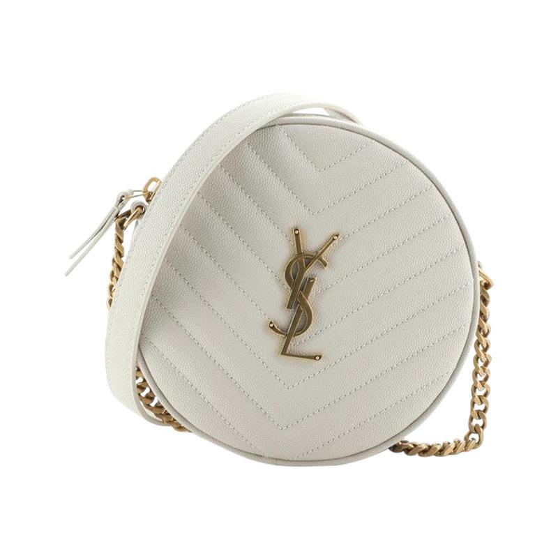 Saint Laurent Vinyle Round Camera Bag - For Sale on 1stDibs | ysl round ...