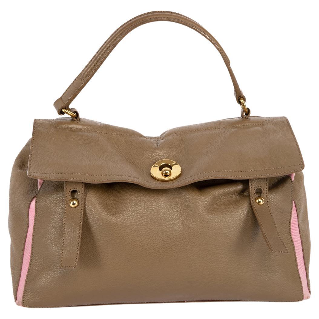 Saint Laurent Women's Yves Saint Laurent Brown Leather Muse Two Tone ...