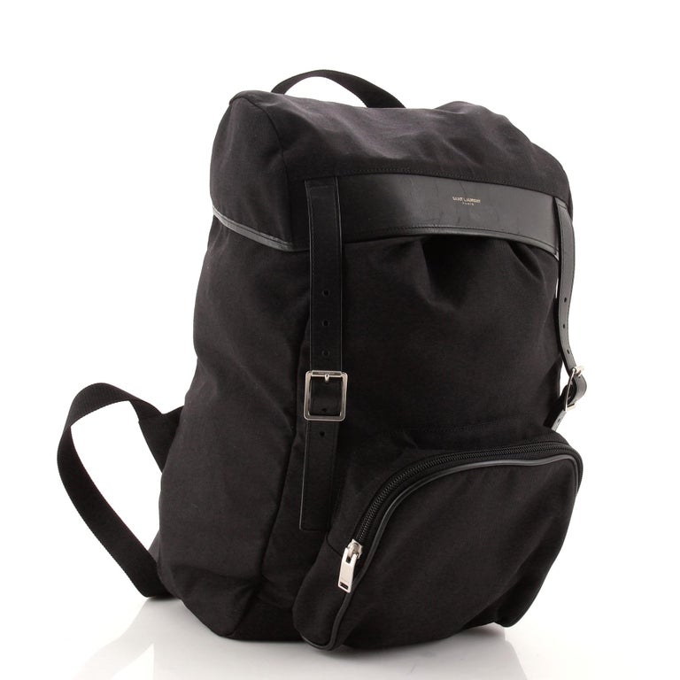 Saint Laurent YSL Hunting Backpack Canvas at 1stDibs