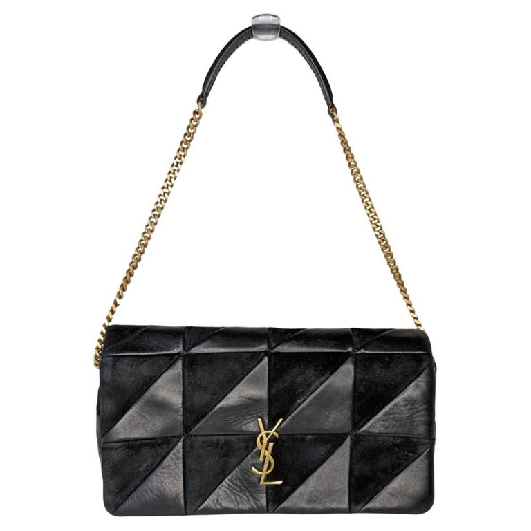 Saint Laurent YSL Lambskin Suede Patchwork Small Jamie Bag For Sale at ...
