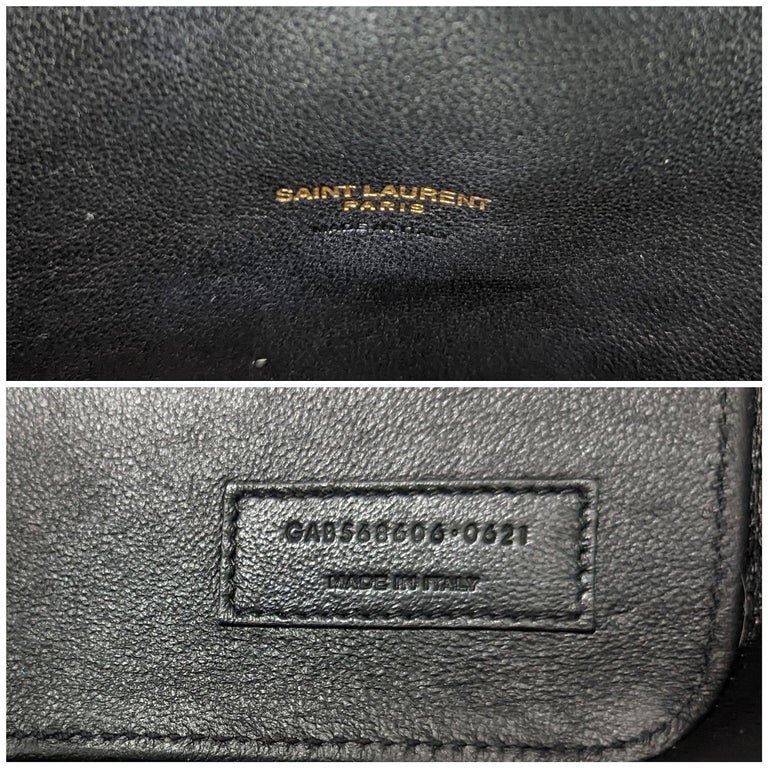 Saint Laurent YSL Seau Stripe Leather Bucket Bag For Sale at 1stDibs
