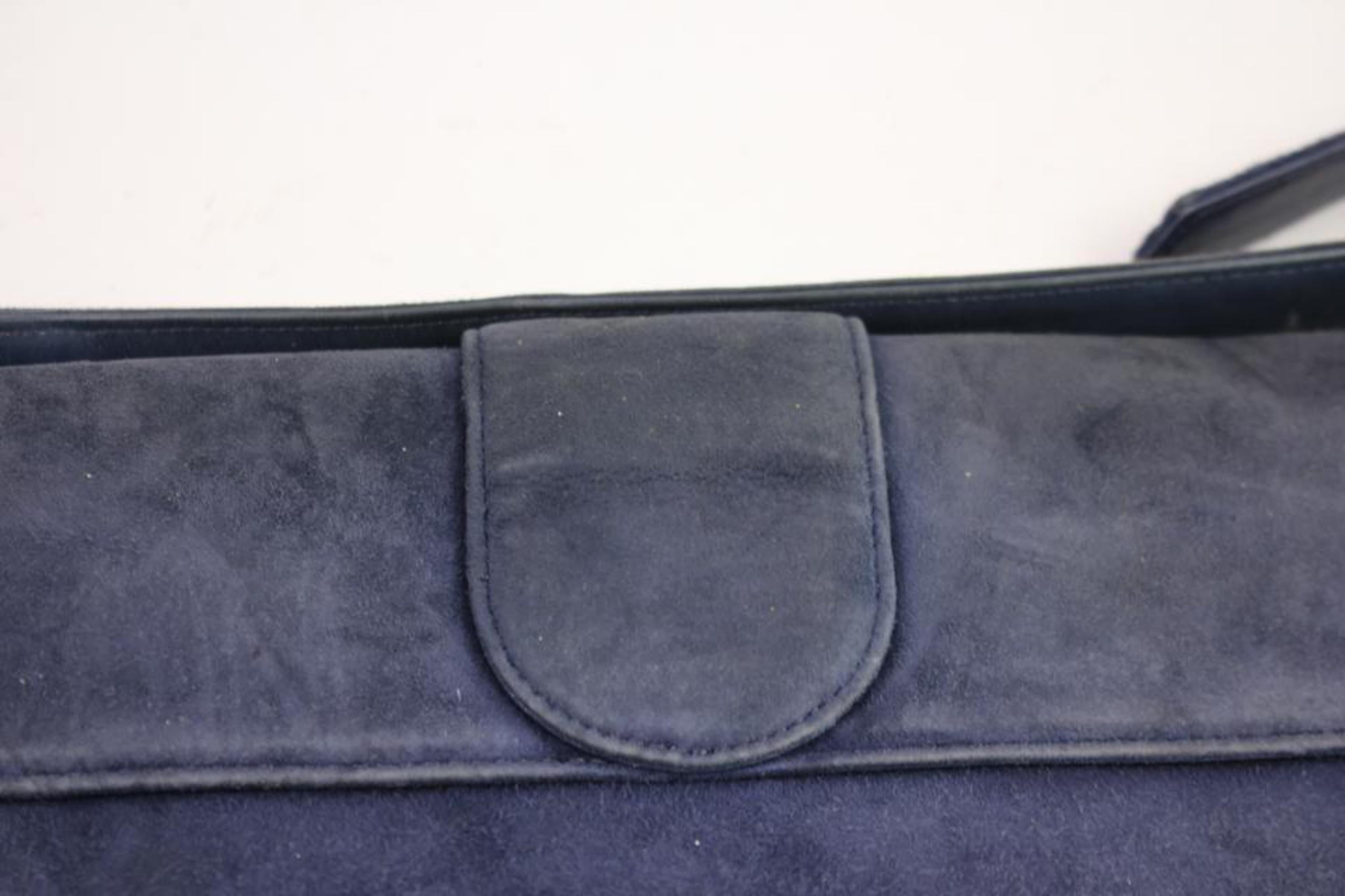 Saint Laurent Ysl Suede Crossbody 18ysla1014 Blue Shoulder Bag For Sale ...