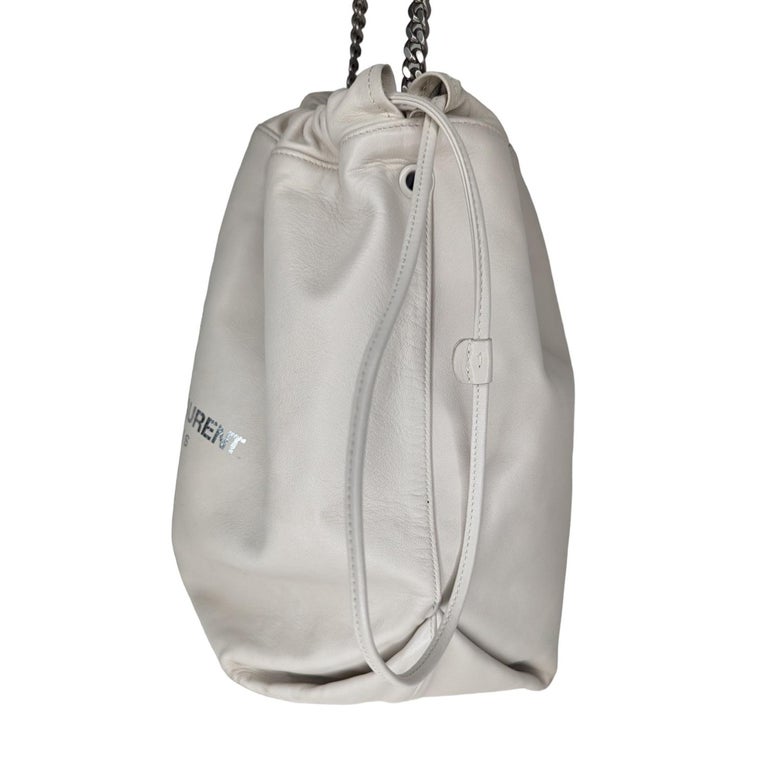 Saint Laurent YSL Teddy Drawstring Bucket Bag For Sale at 1stDibs