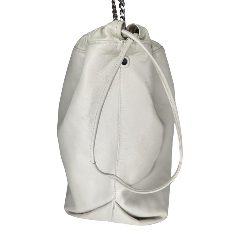 Saint Laurent YSL Teddy Drawstring Bucket Bag For Sale at 1stDibs