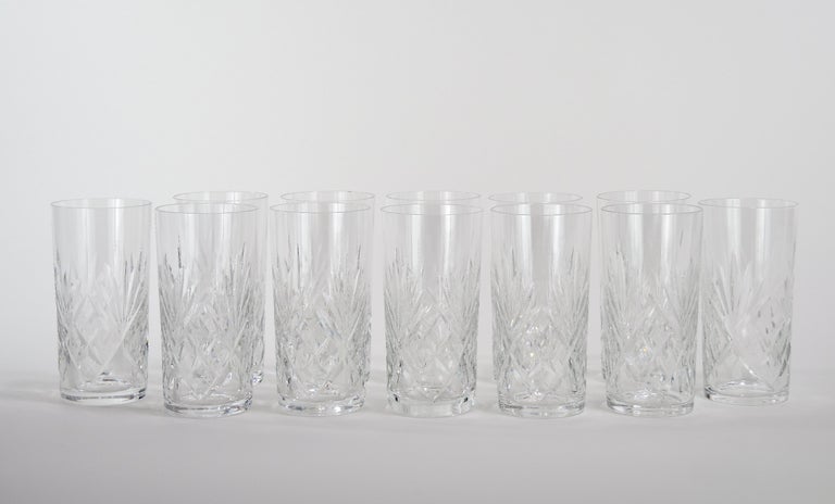 Saint Louis Crystal Barware High Ball Service / 12 People For Sale at ...