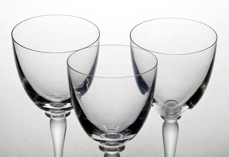 Saint Louis Crystal Stemware set/6 For Sale at 1stDibs