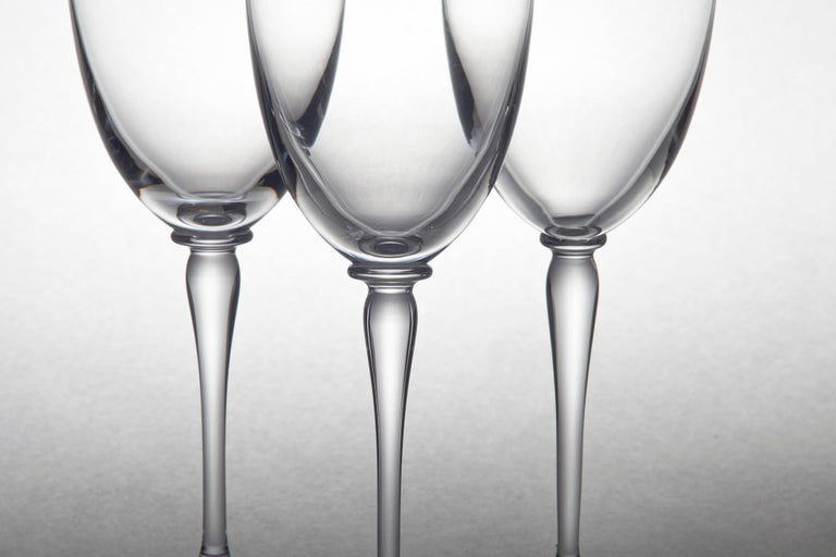 Saint Louis Crystal Stemware set/6 For Sale at 1stDibs