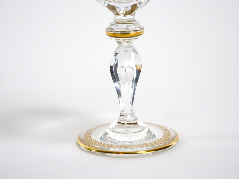 Saint Louis Crystal Tableware Service / 6 People For Sale at 1stDibs