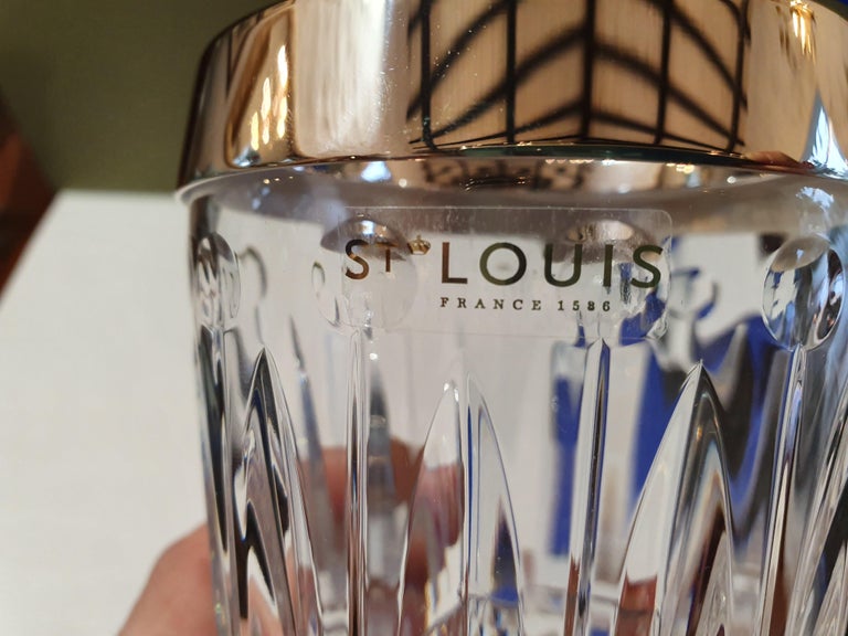 Saint Louis Handcut Crystal "Tommy" Shaker, France, Modern at 1stDibs
