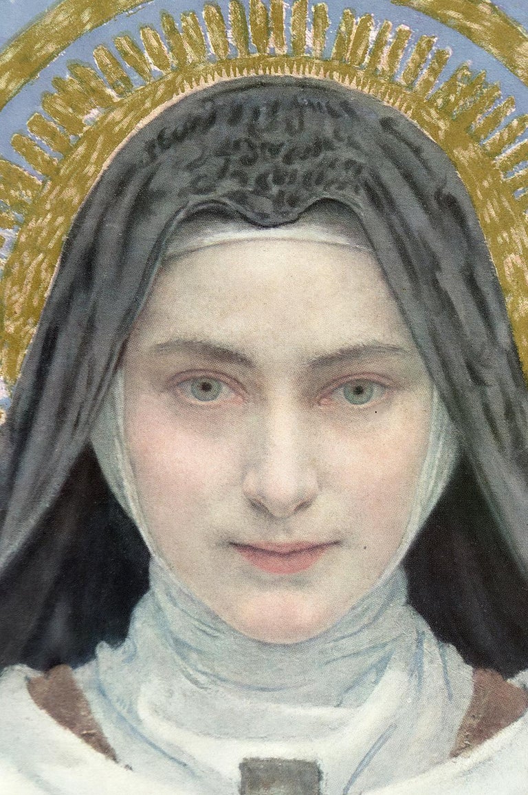Sainte Thérèse of Lisieux Lithograph by Edgar Maxence, 1927 For Sale at ...